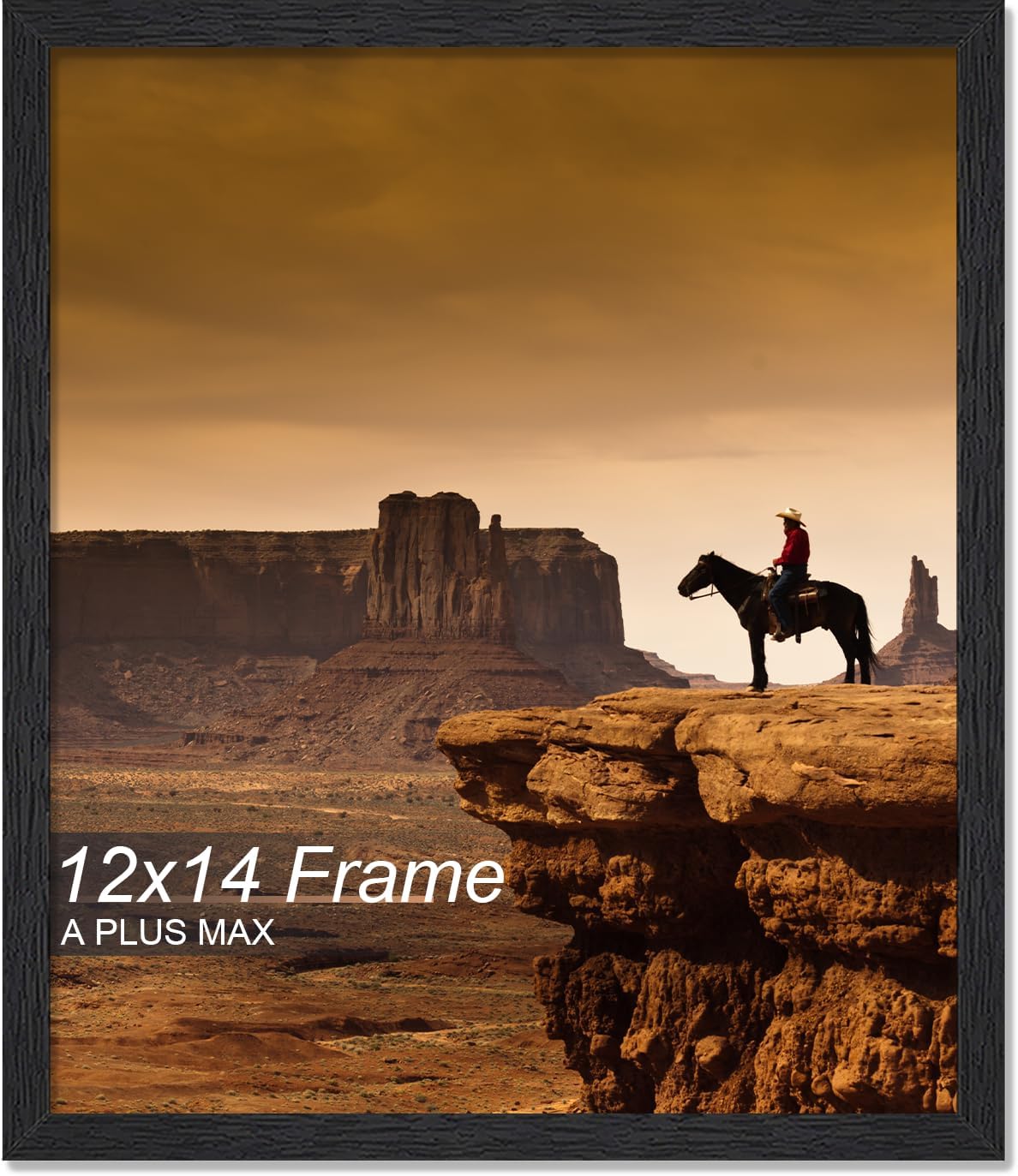 Amazon.com - A PLUS MAX 12x14 Picture Frame, Black Engineered Wood ...