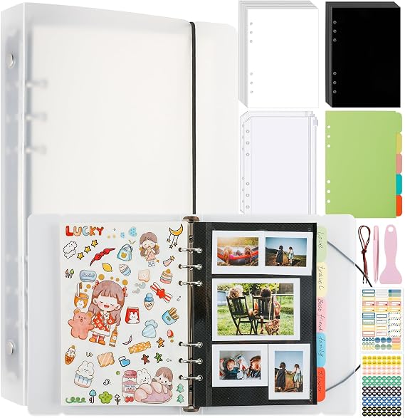 Amazon.com: Reusable Sticker Book Collecting Album 40 Sheets, Self ...
