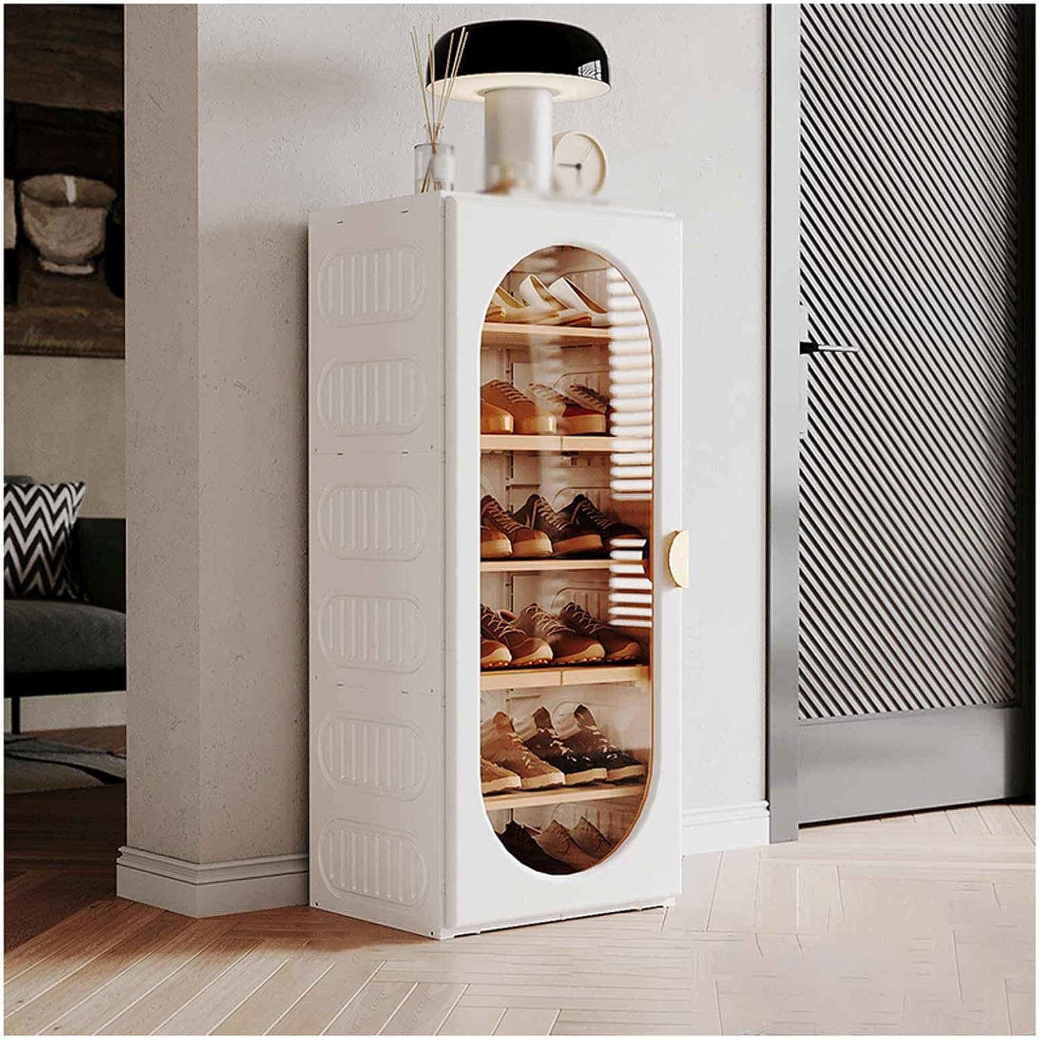 Amazon.com: SAIFFE 6 Tiers Shoe Organizer Rack, Foldable Shoe Storage ...