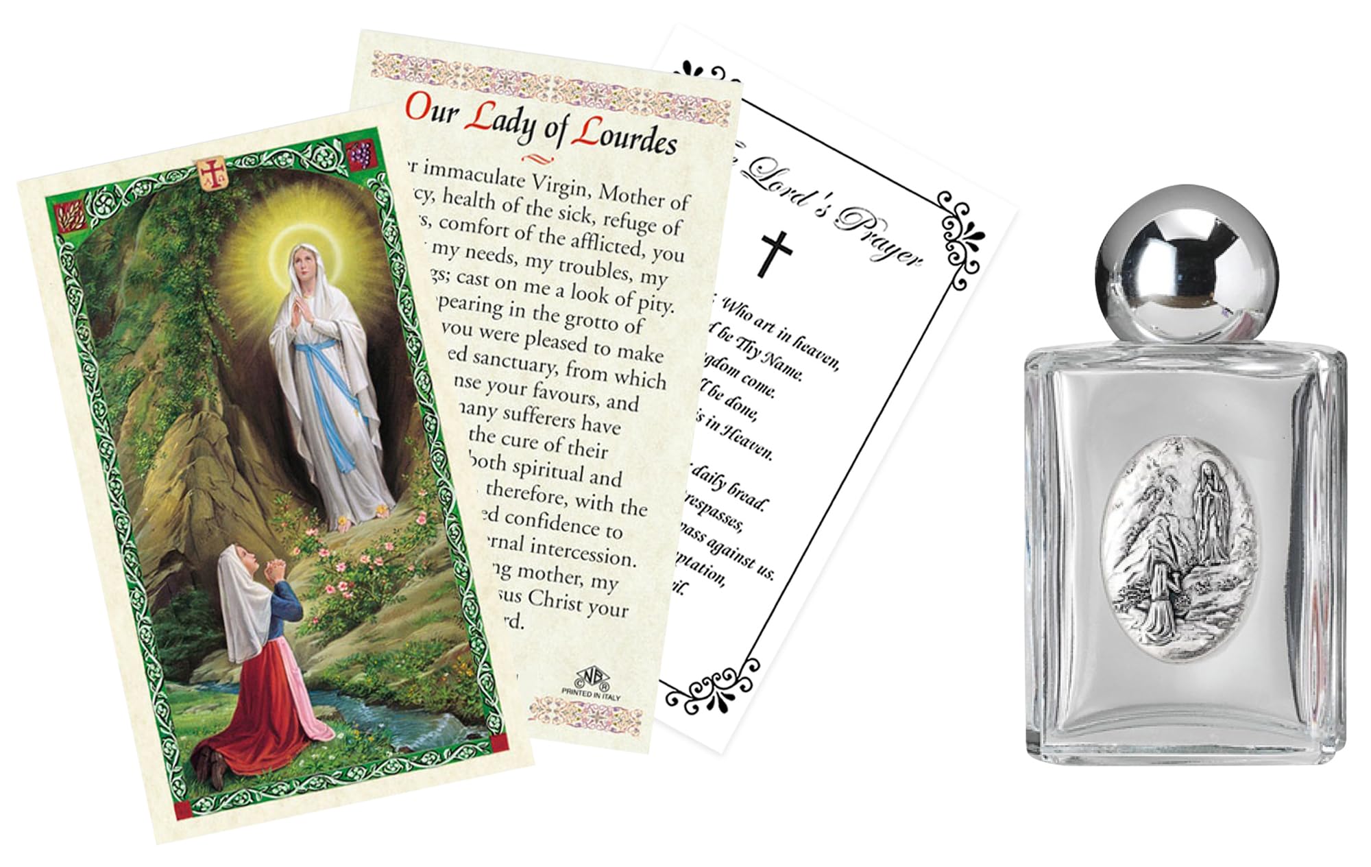 Amazon.com: Empty Our Lady of Lourdes Holy Water Bottle - Our Lady of ...