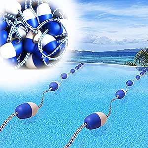 Amazon.com: Pool Racing Lane Line with Buoy/Hooks - Floats Pool Lane ...