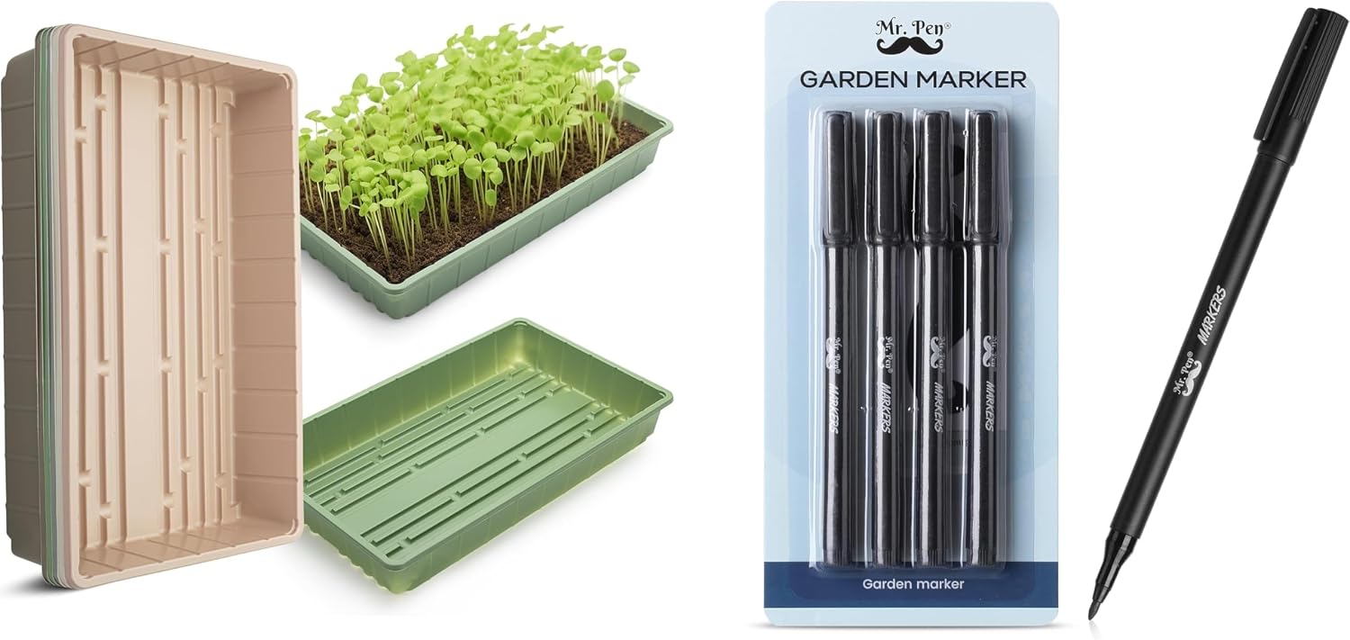 Amazon.com : Mr. Pen- Plastic Growing Trays and Garden Markers : Patio ...