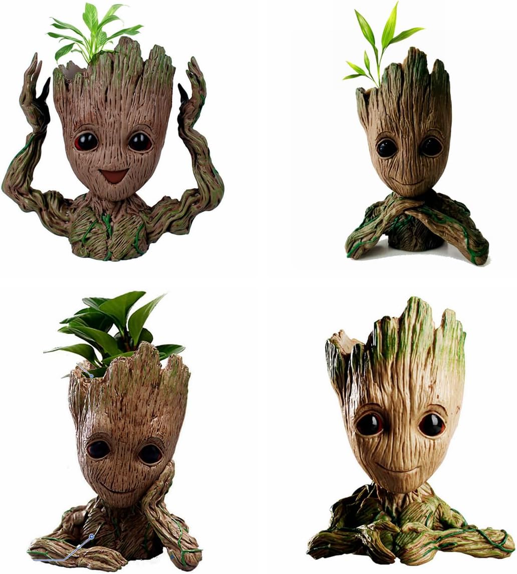 Amazon.com: Unique Baby Groot Planter Indoor,Novelty Treeman Succulent ...