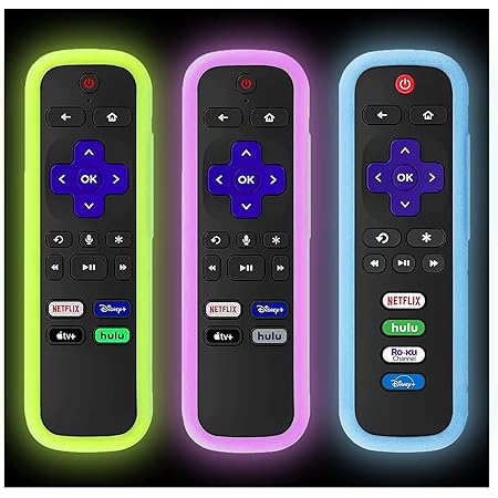 Amazon.com: 3Pack Remote Case for Roku | TCL | Hisense Roku Remote ...