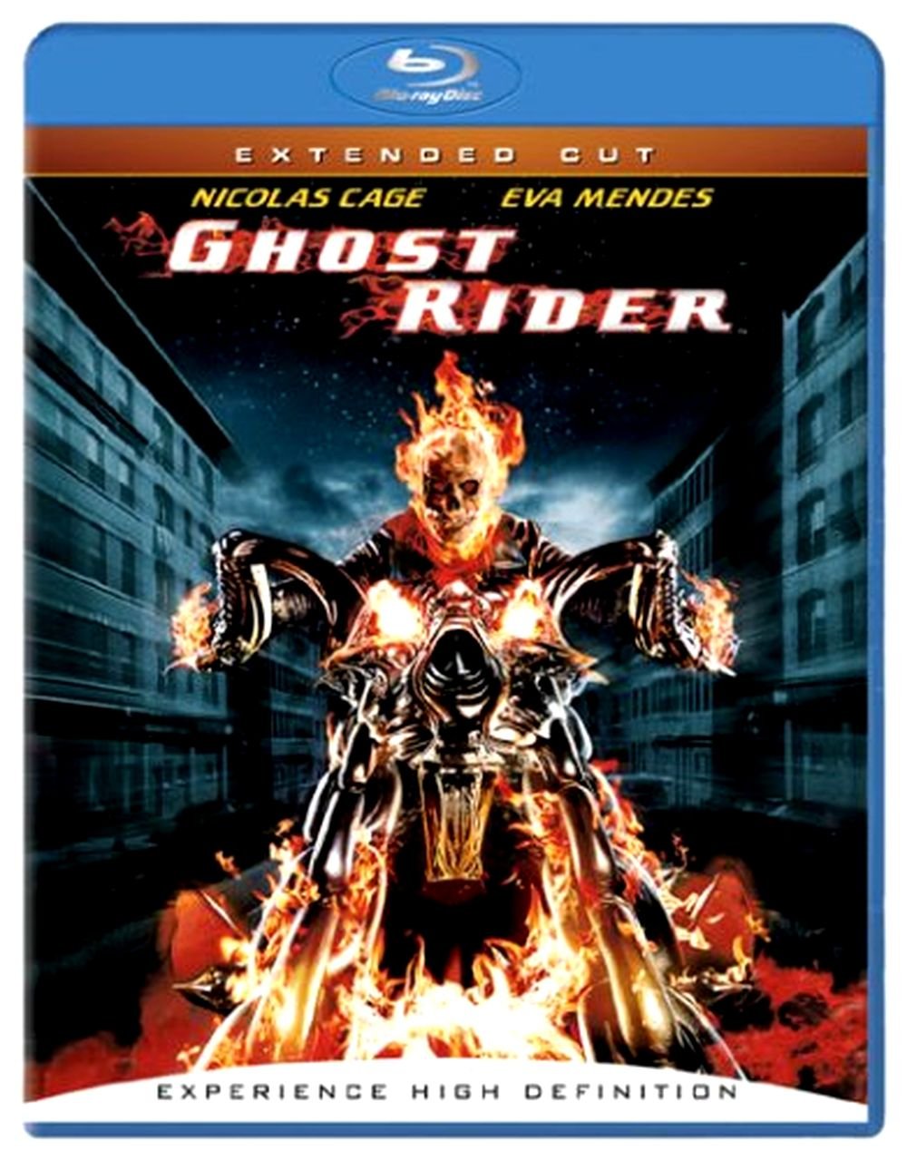 Amazon.com: Ghost Rider (Extended Cut) [Blu-ray] [Blu-ray] (2007) Blue ...