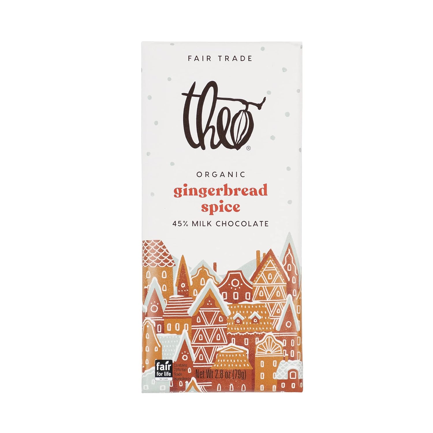Amazon.com: THEO Chocolate Holiday Gingerbread Spice Organic Milk ...