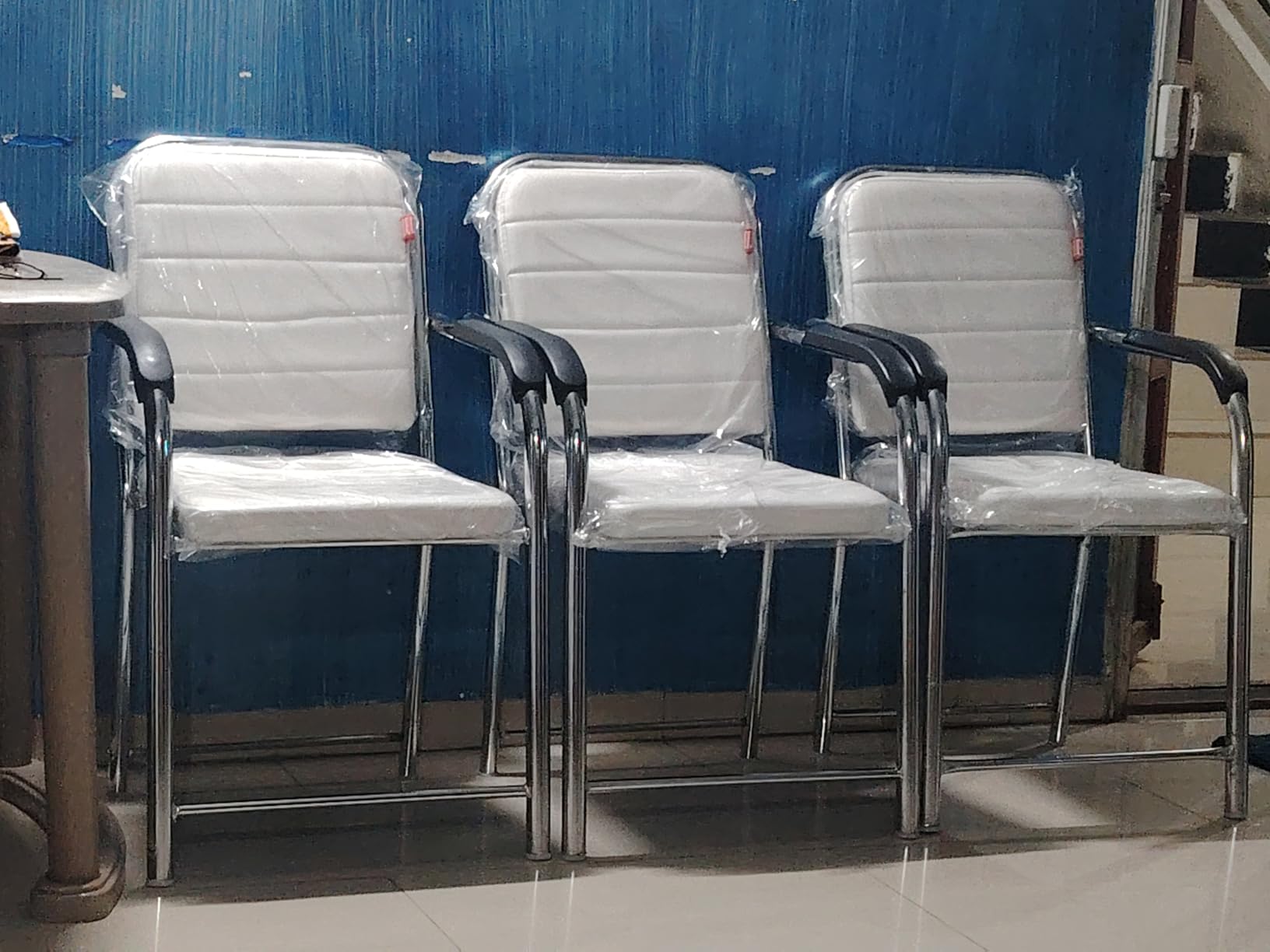 RATISON Office Chair Visitor Chair with arm Rest with Steel Frame and ...