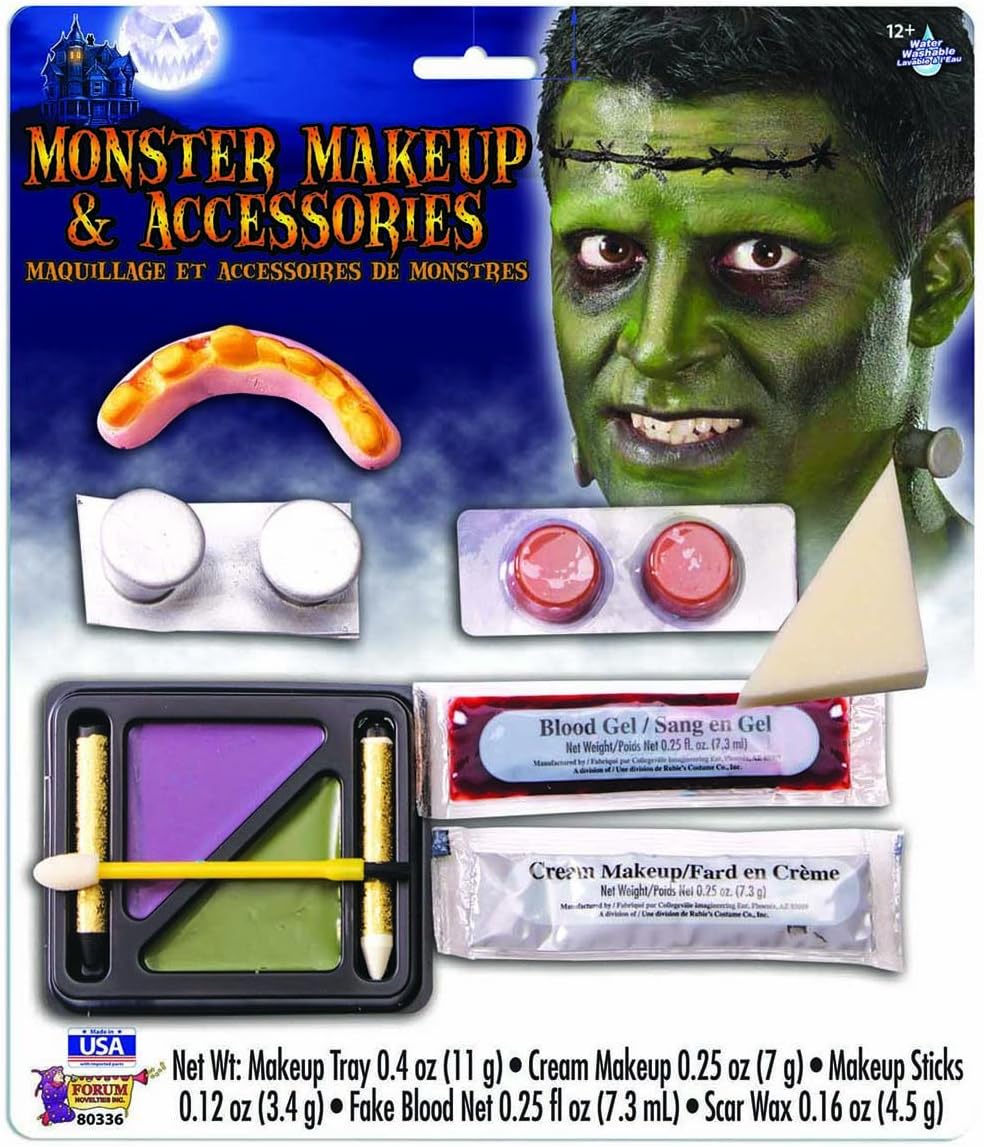 Amazon.com: Forum Novelties 80336 Frankenstein's Monster Makeup Kit ...