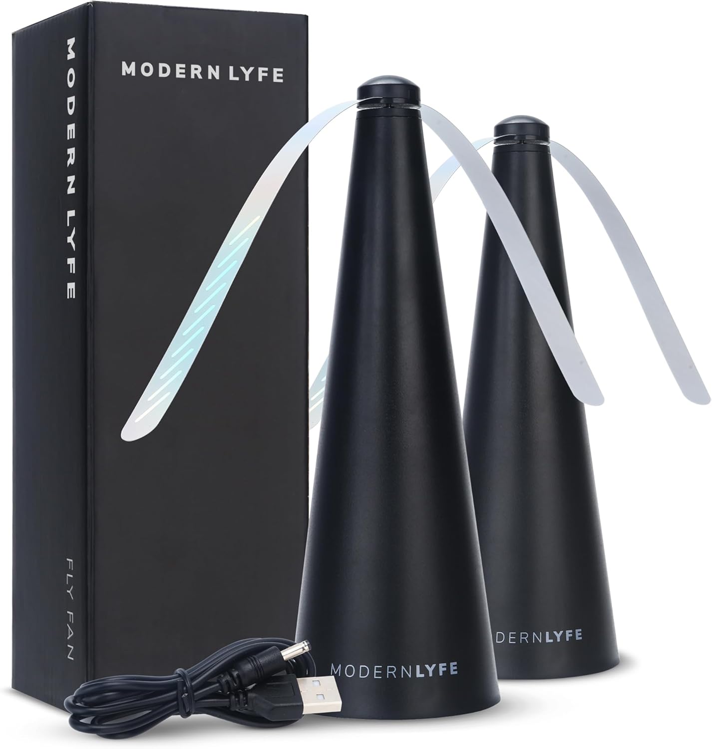 Amazon.com: Fly Fans for Tables by Modern Lyfe - AA Battery & USB ...
