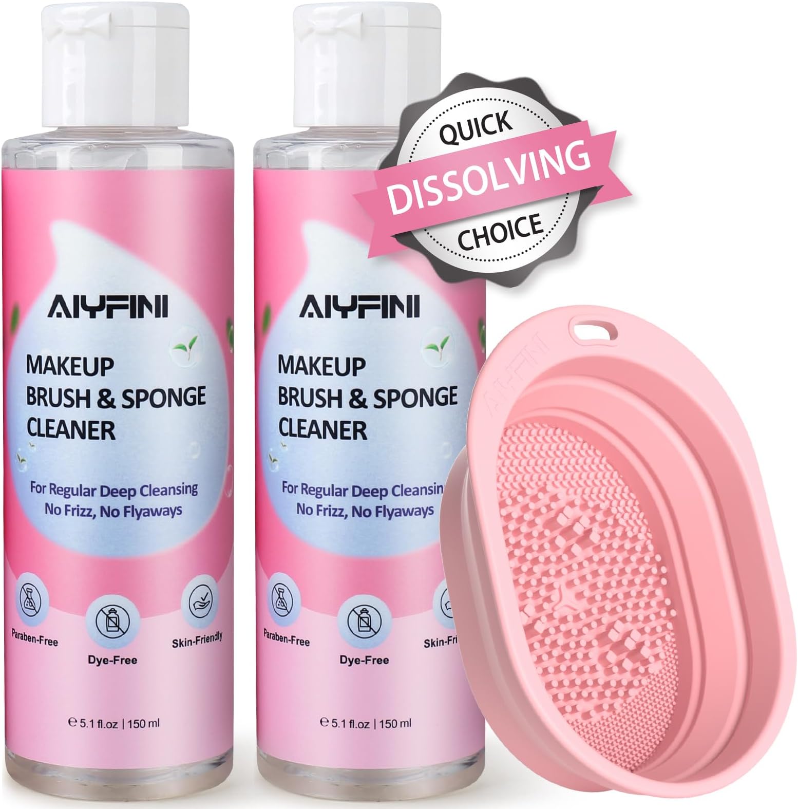Amazon.com: Alyfini Makeup Brush Cleaner Solution Concentrate - 10.2 Fl ...