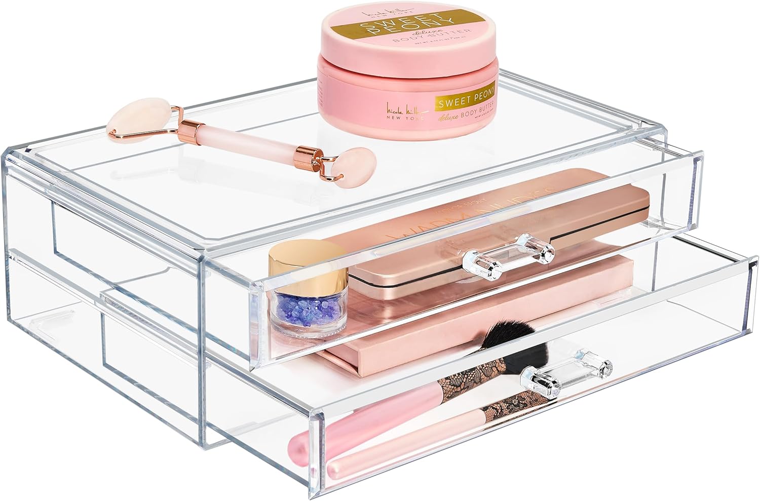 Amazon.com: Sorbus Stackable Acrylic Drawers - 2 Clear Storage Drawers ...