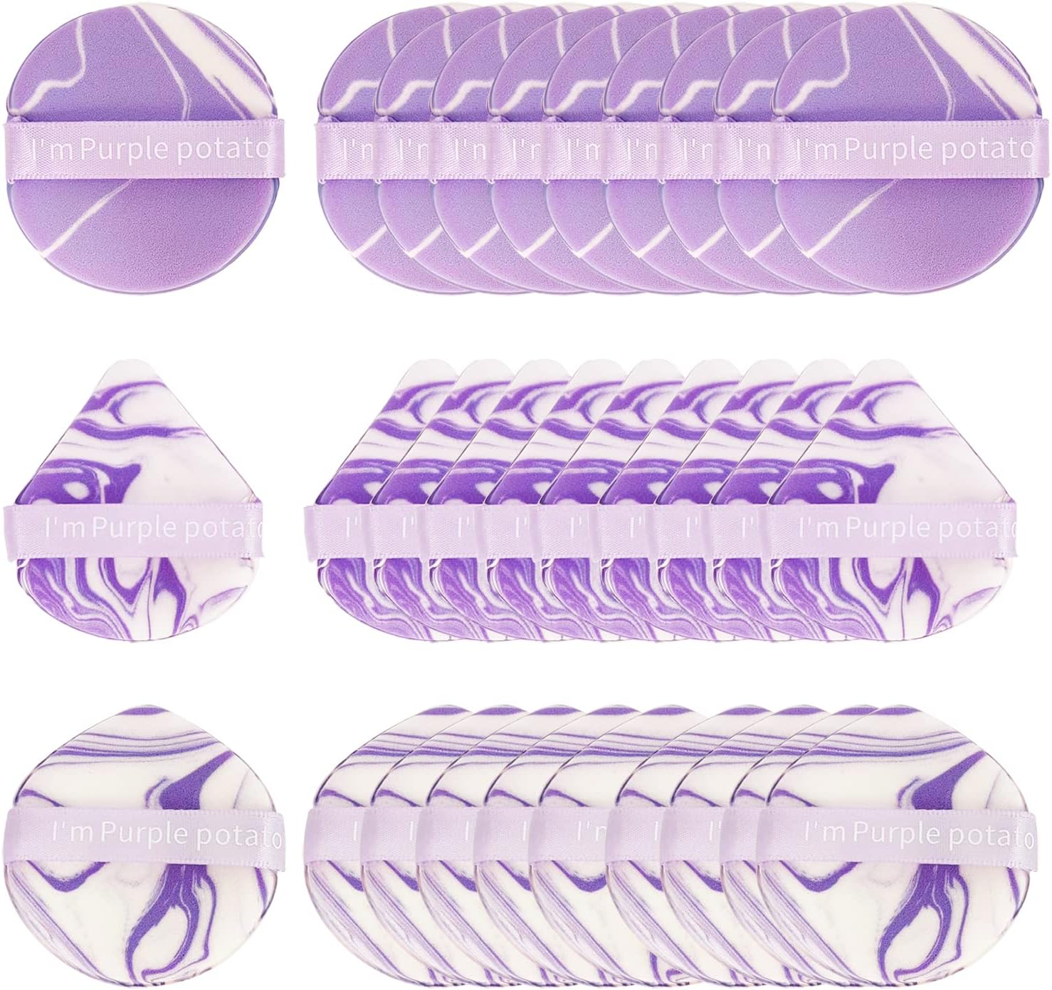 Amazon.com : 7Pcs Korean Makeup Sponge Puff Air Cushion Makeup Puffs ...