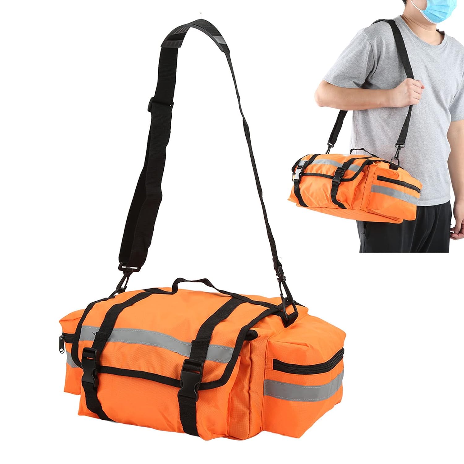 Empty First Responder Bag, Waterproof Medical Bag with Large Capacity ...