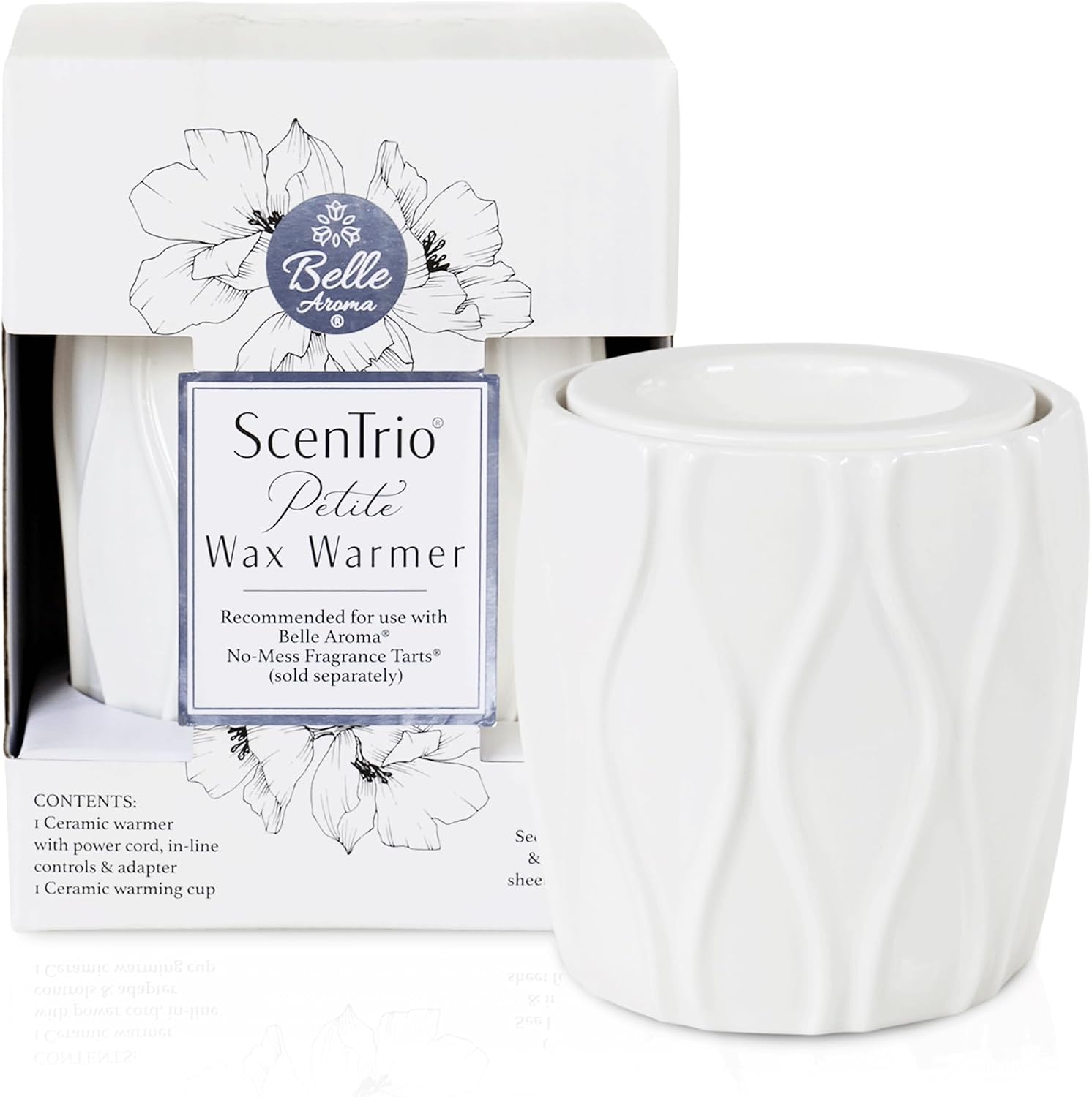 Amazon.com: Belle Aroma ScenTrio - Ceramic Wax Warmer for Scented Wax ...