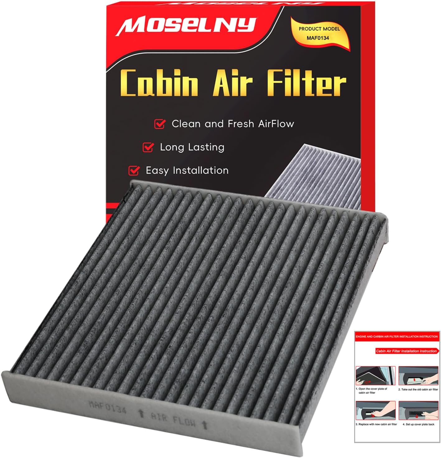 Amazon.com: Genuine Audi Charcoal Lined Cabin Air Filter/Fresh Air ...