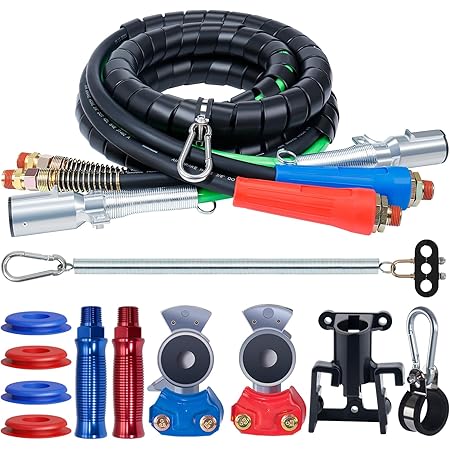 Amazon.com: AUKUS 12FT Air Lines with Glad Hands for Tractor Trailer ...