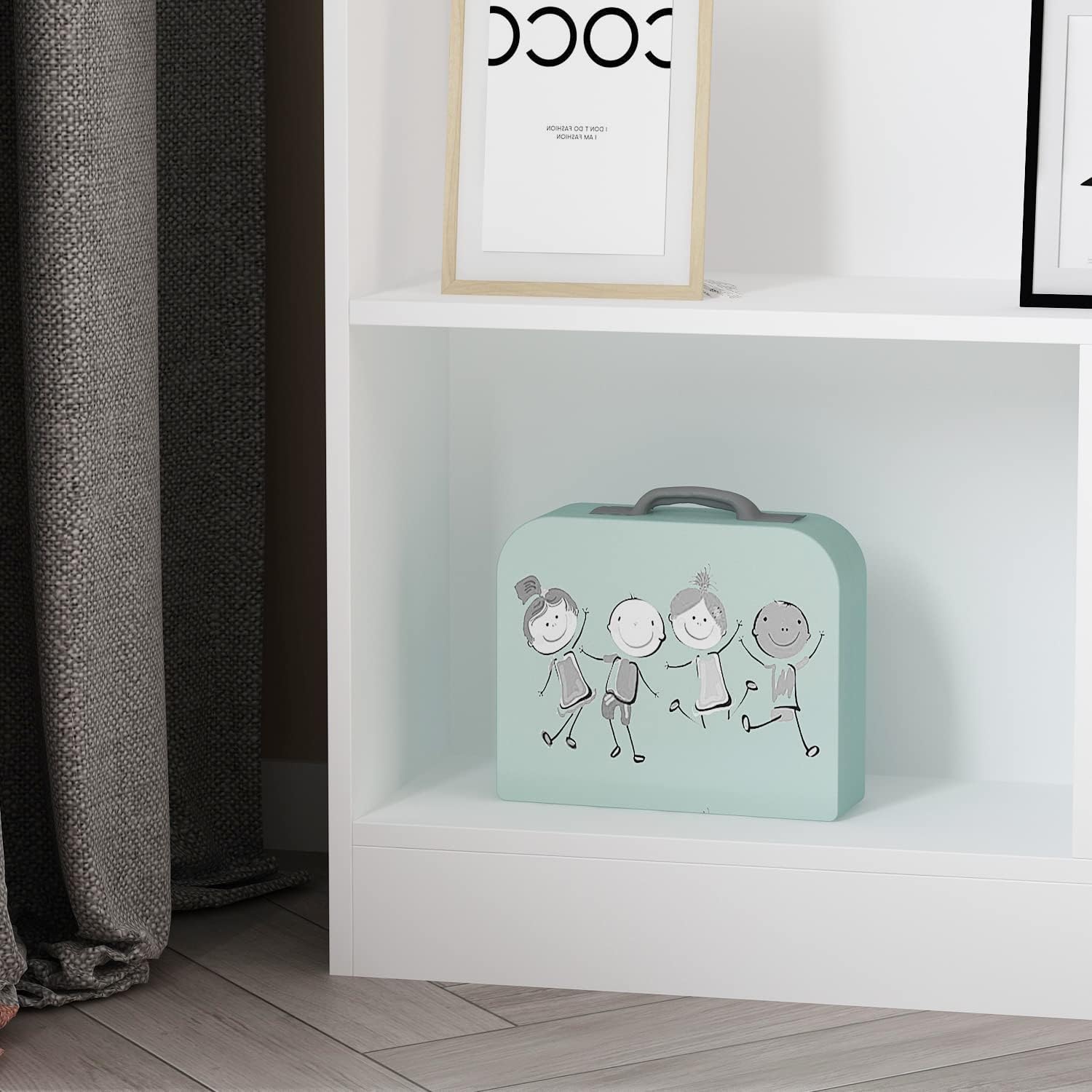 Buy ECACAD Bookcase, Wood Bookshelf with 3 Tier Open Shelves, 10-Cube ...