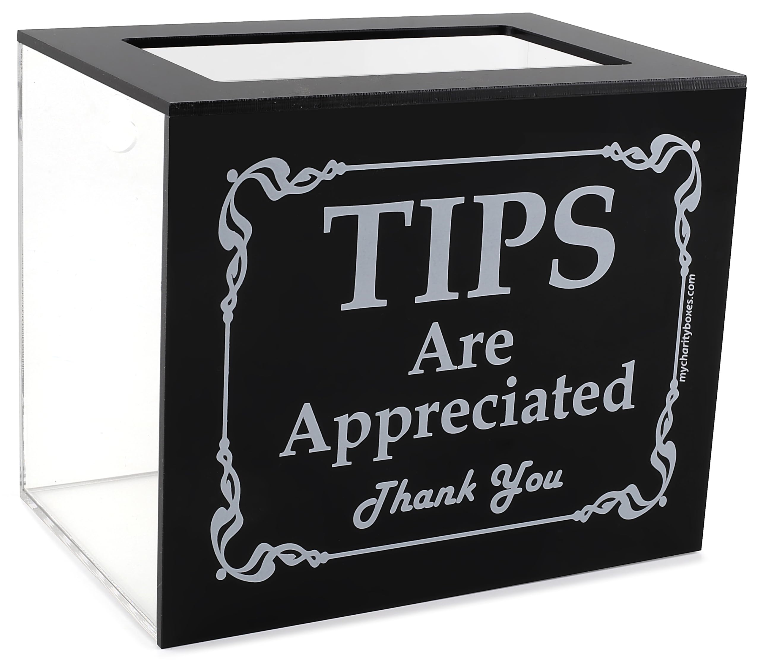 Amazon.com: Acrylic Tip Collection Box Donation Jar Suggestion and ...