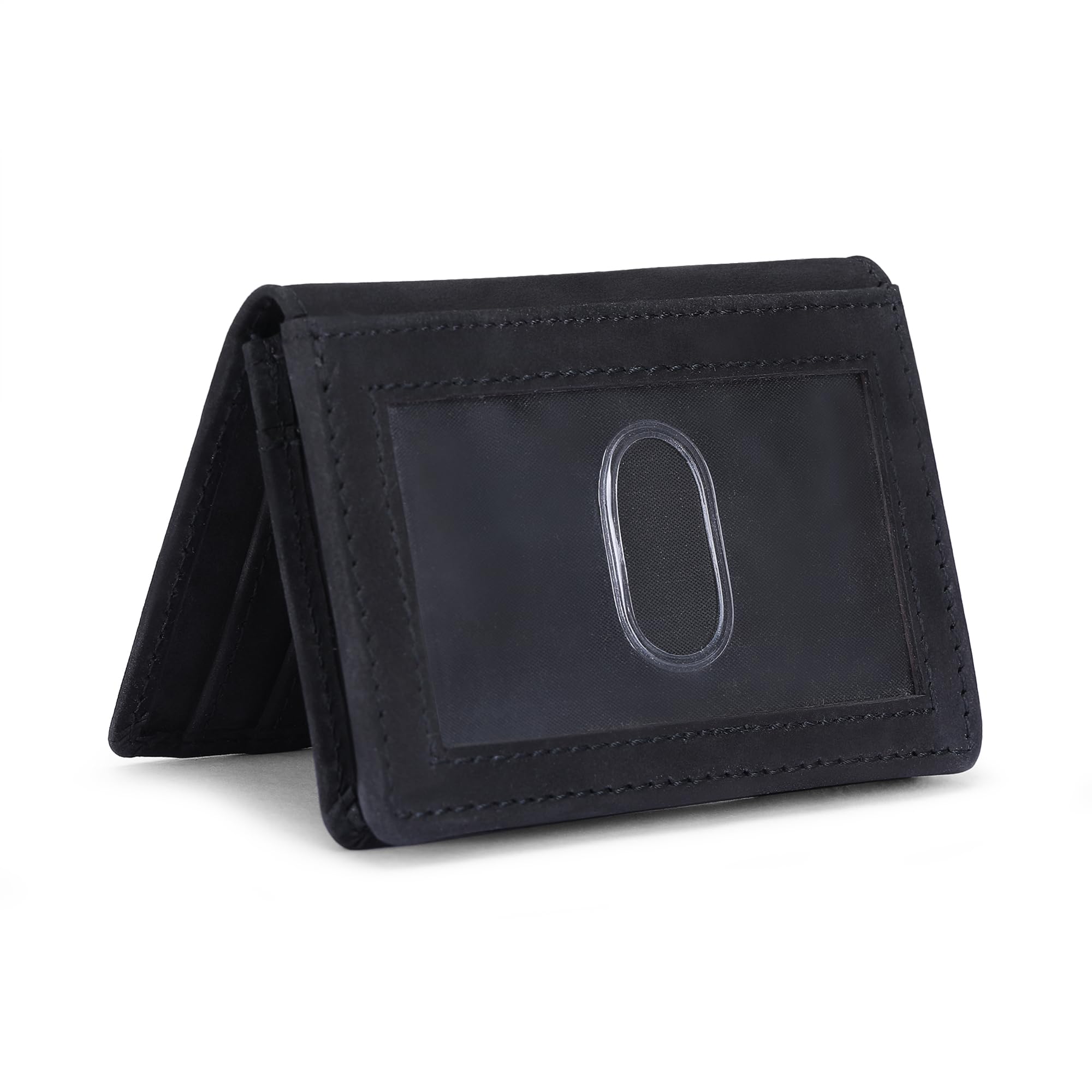Amazon.com: The Antiq Premium Leather Card Wallet, RFID Blocking ...