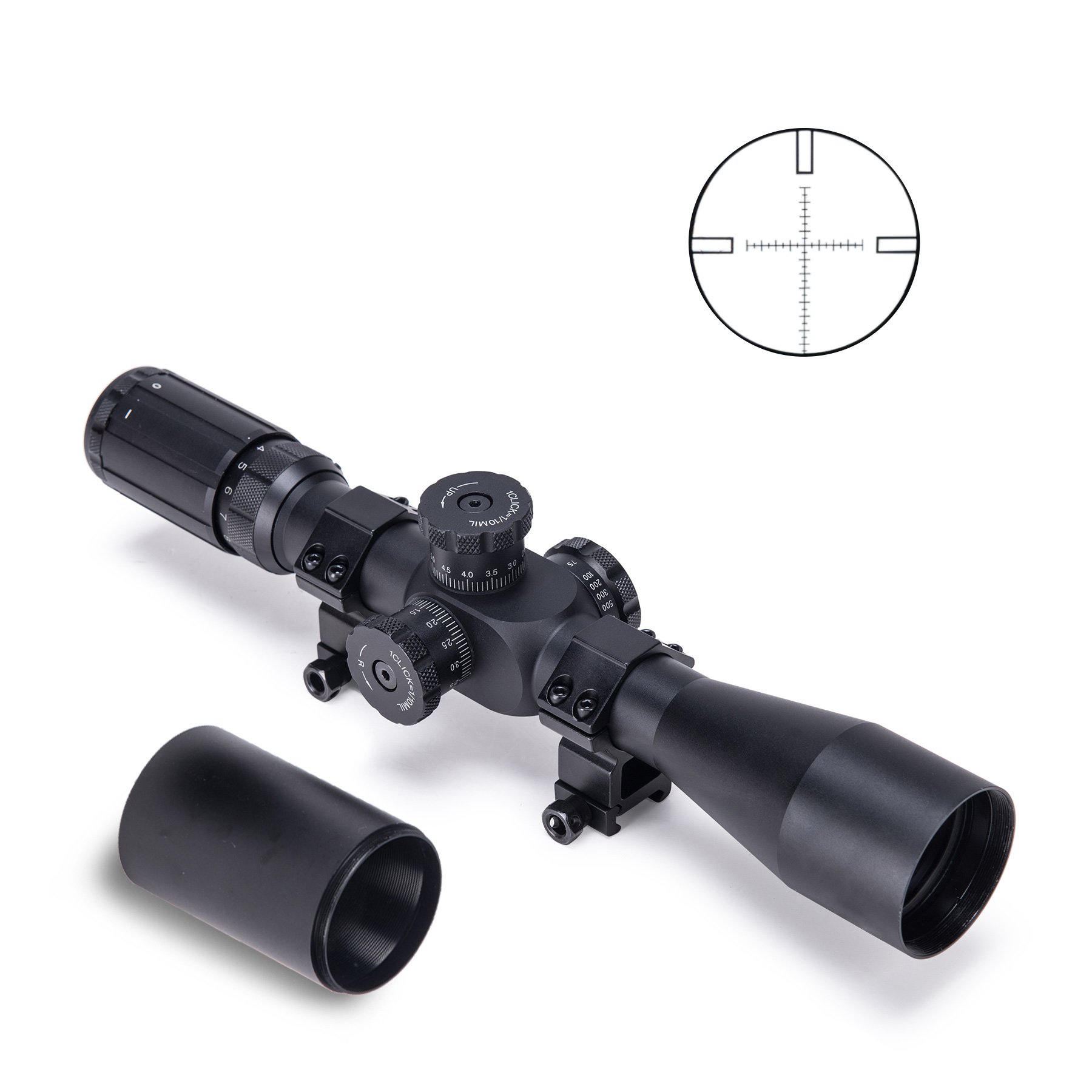 Buy Hiram 4-14x44 Optics Mil-Dot Reticle First Focal Plane (FFP) 1/10 ...