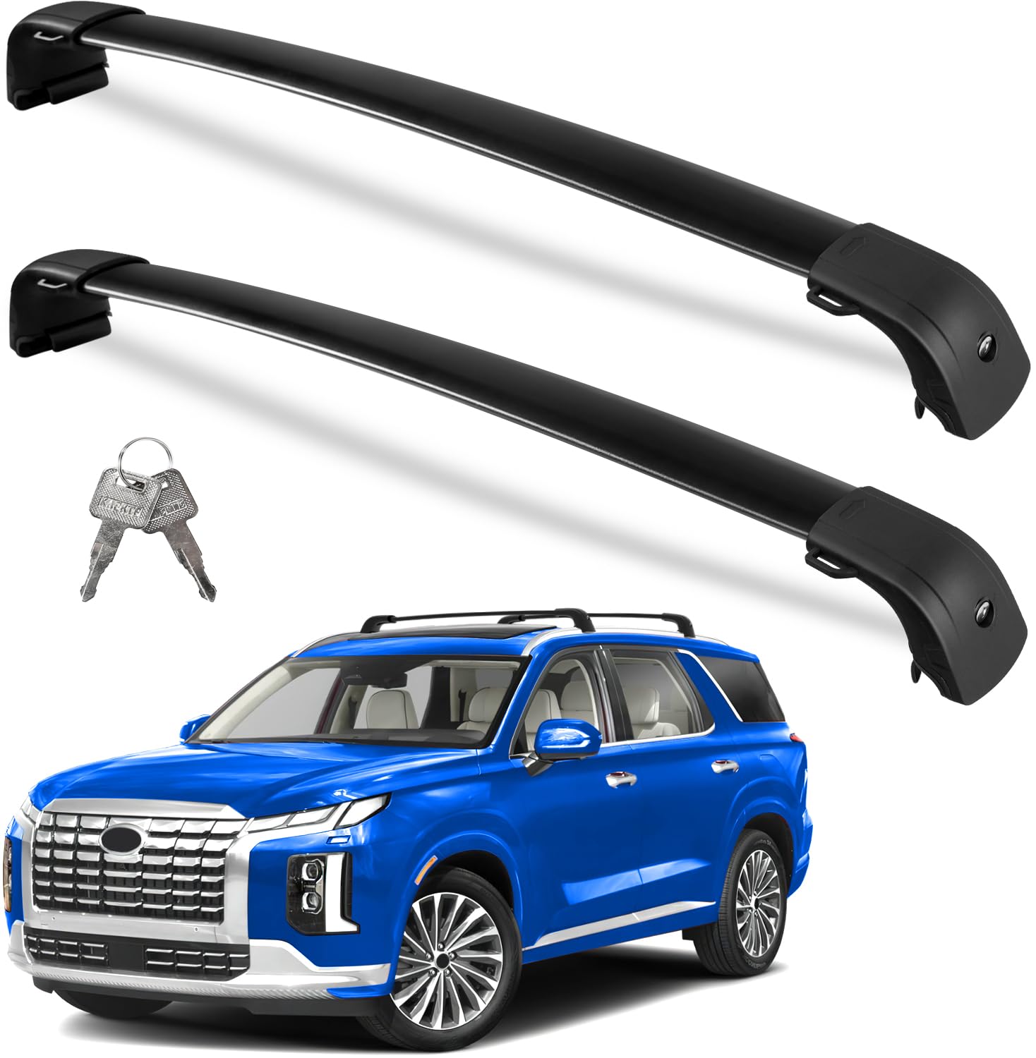 Amazon.com: Wonderdriver Roof Rack Cross Bars 220lbs Compatible with ...