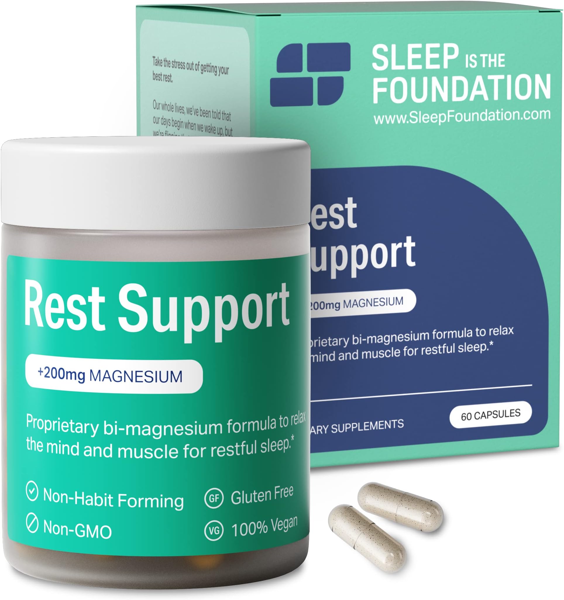 Amazon.com: Rest Support Magnesium Supplement - Magnesium for Sleep ...