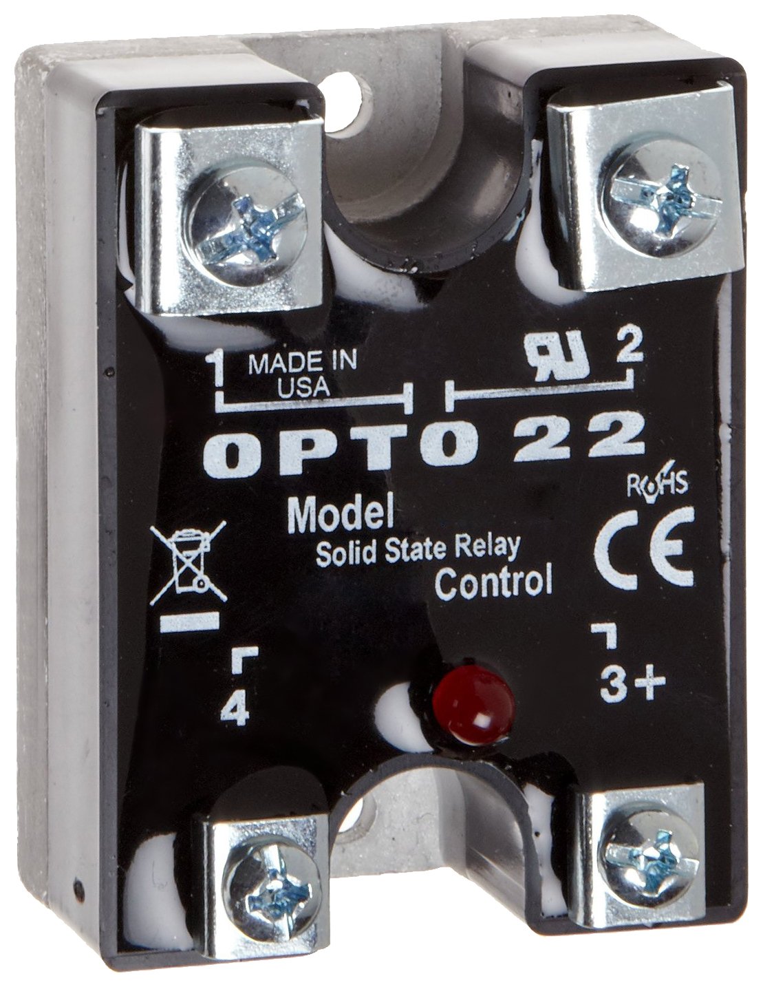 Opto 22 240Di25 DC Control Solid State Relay with LED Indicator, 240 ...