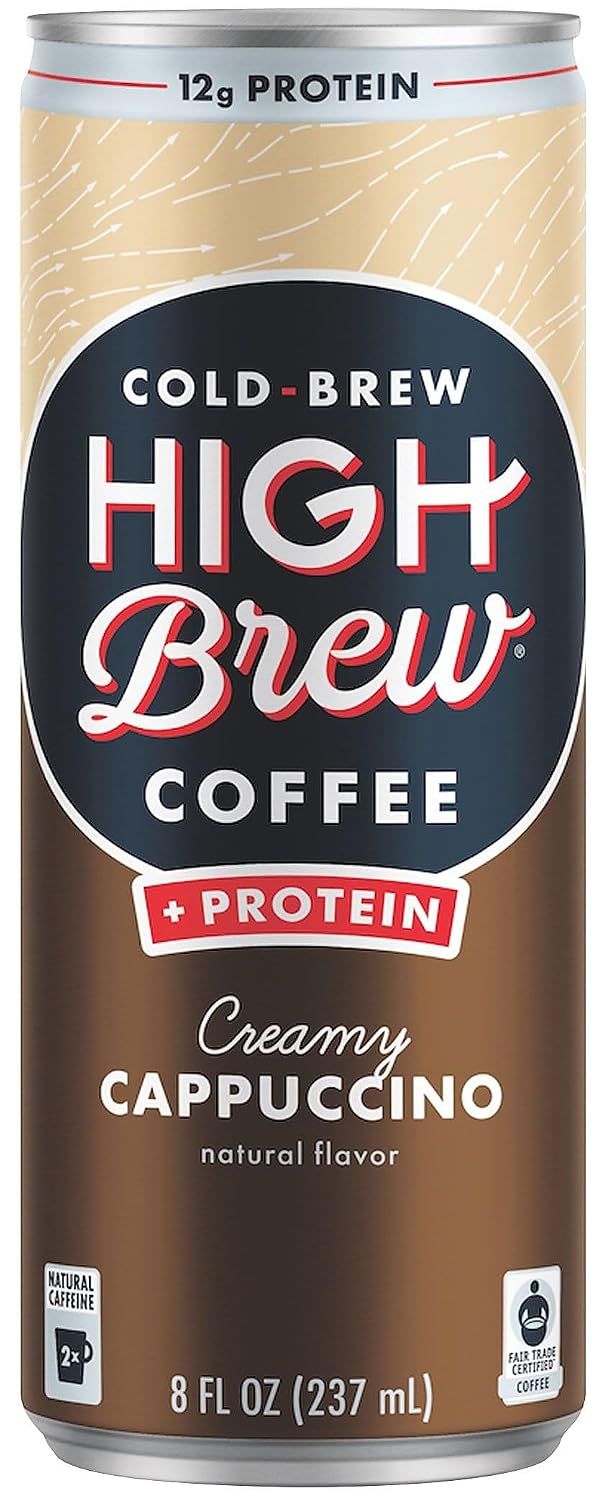 Amazon.com: HIGH Brew Coffee Cold Brew Coffee + Protein, Creamy ...