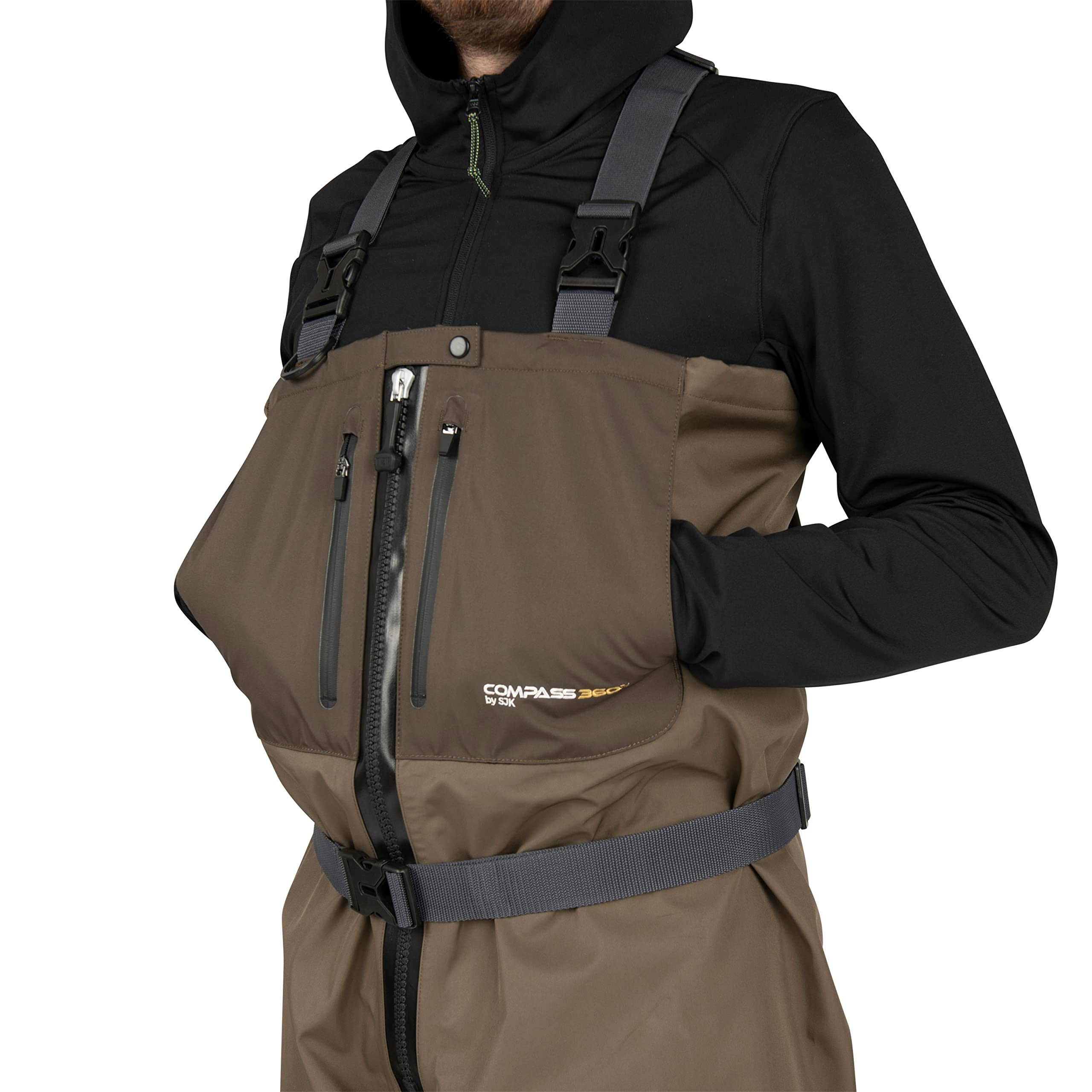 Zippered Chest Waders Compass 360 Deadfall-Z Stout Zippered Wader ...