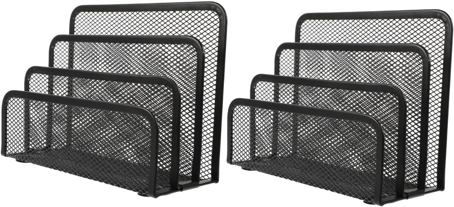 DOITOOL 2Pcs Iron File Holders Desktop Document Stands Multi File ...
