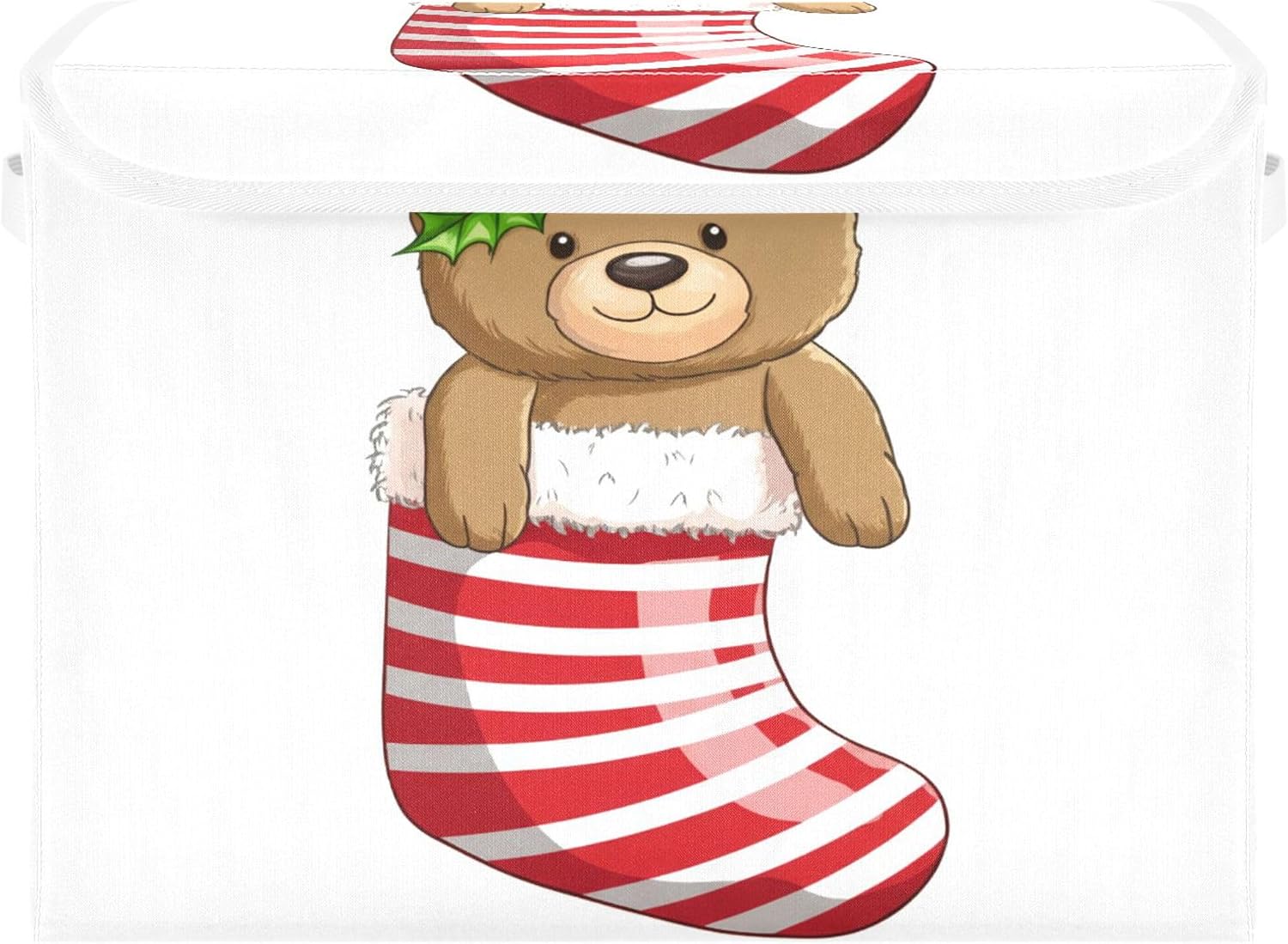 Amazon.com - Burbuja Christmas Stocking Storage Box with Lid & Handles ...