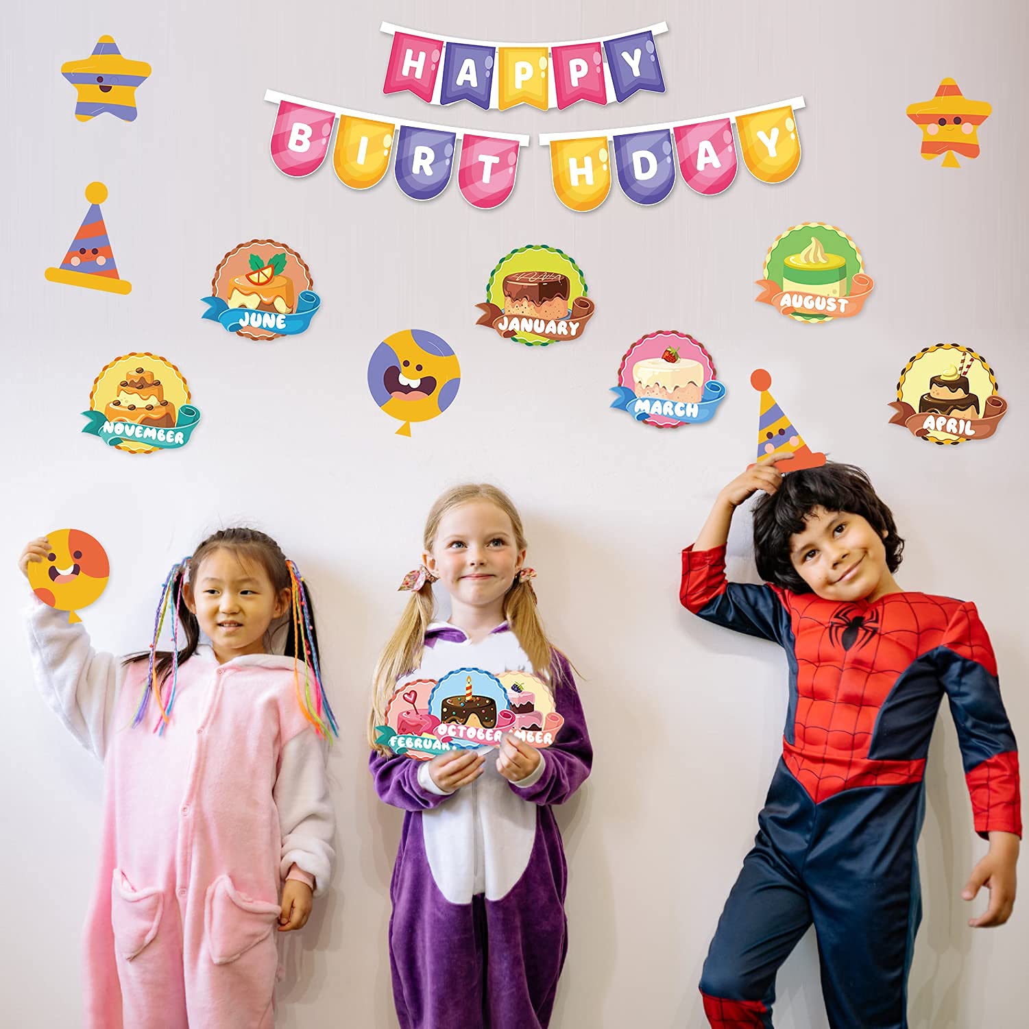 Buy 20Pieces Birthday Bulletin Board Set Happy Birthday Classroom Chart ...