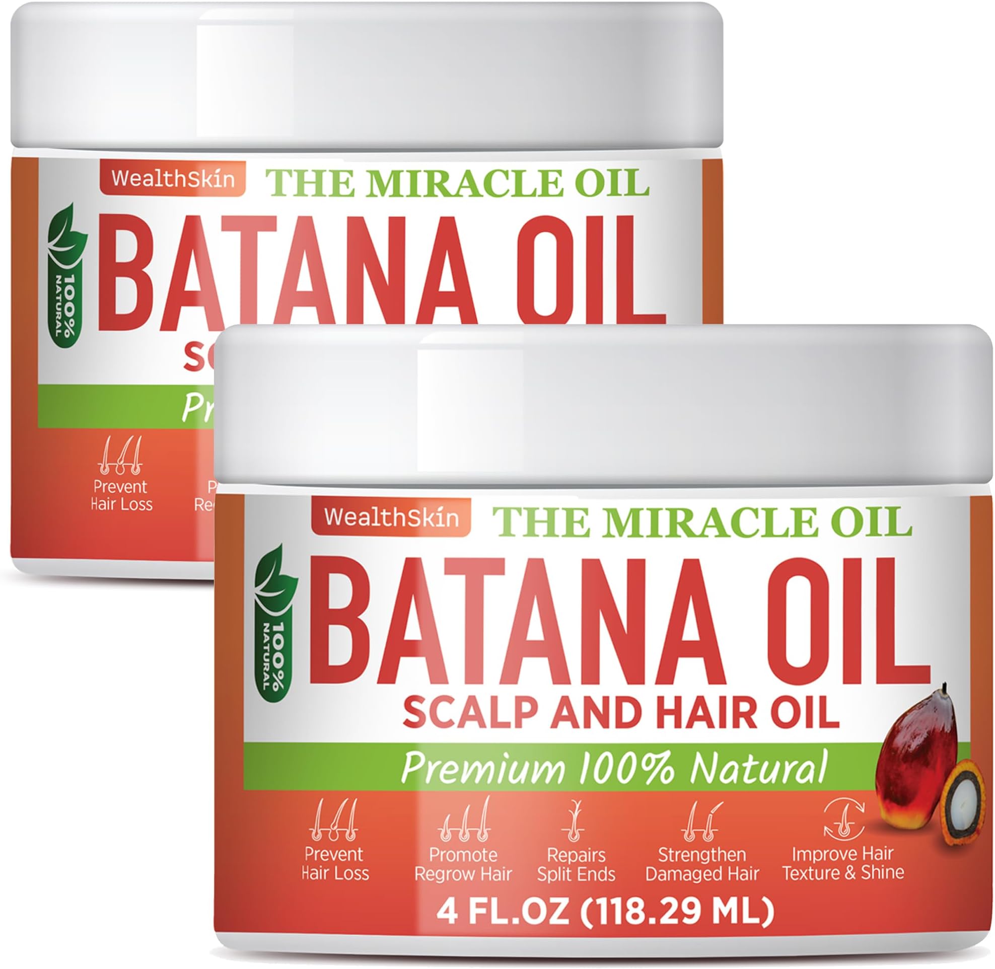 Amazon.com: Batana Oil for Hair Growth: 100% Batana Oil from Honduras ...