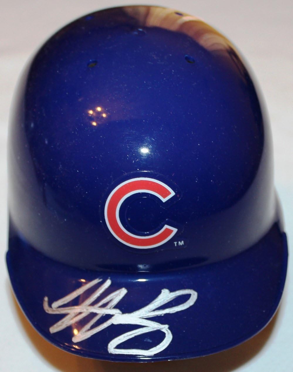 Amazon.com: Anthony Rizzo Signed Chicago Cubs Mini Helmet Autograph COA ...