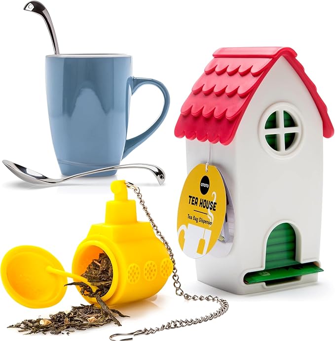 Amazon.com: OTOTO Sweet Nessie Sugar Spoon, Tea Steeper, and Tea Bag ...