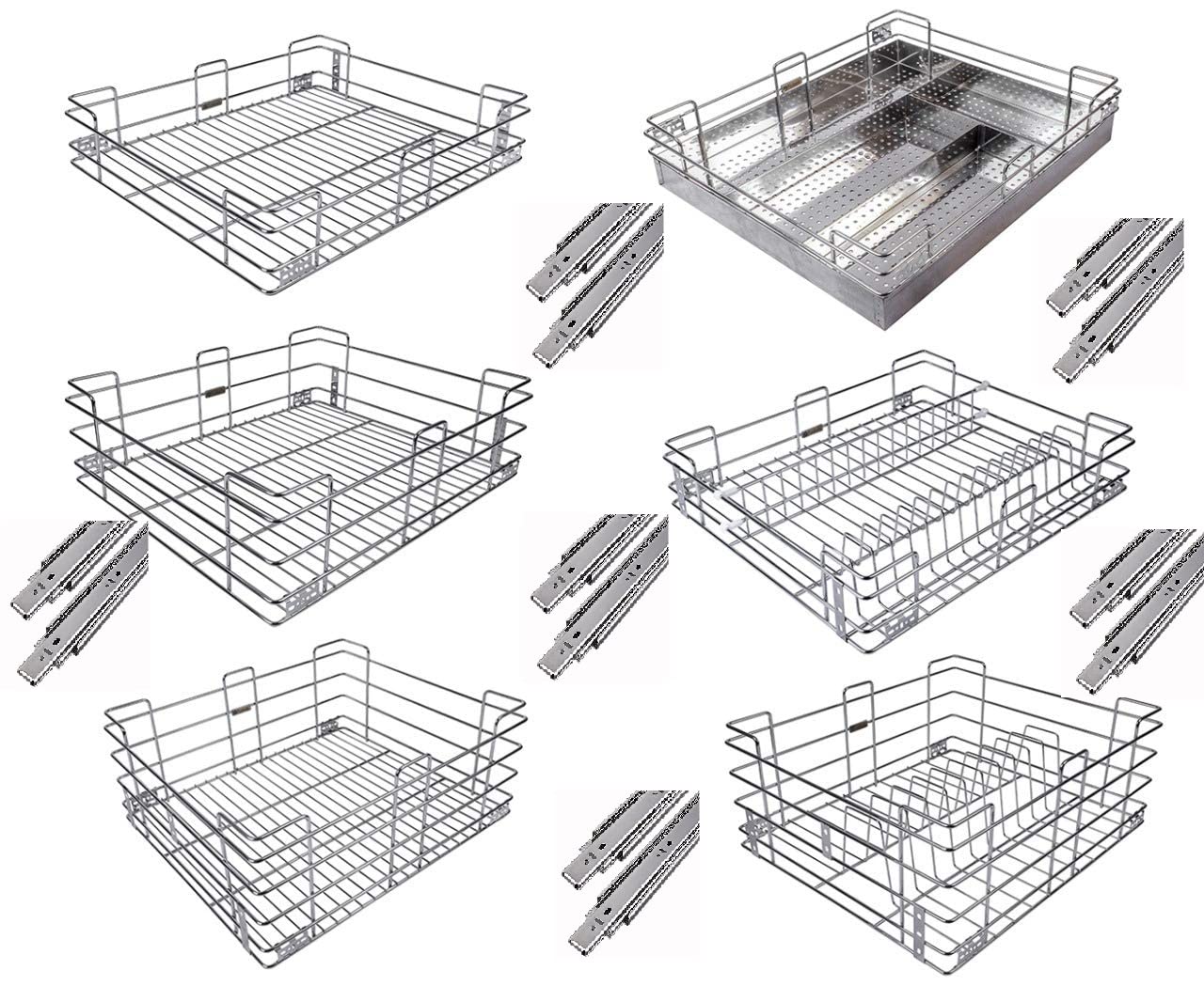 H/H Super White Line Ss 304 Stainless Steel Wire Modular Kitchen ...