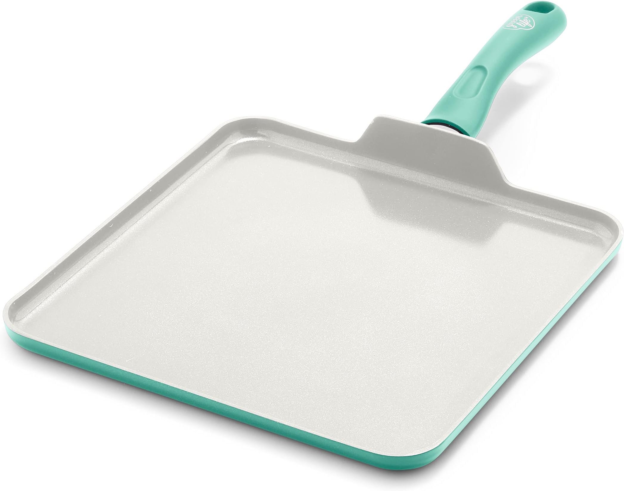 Amazon.com: IMUSA USA Blue Ceramic Square Flat Griddle with Soft Touch ...