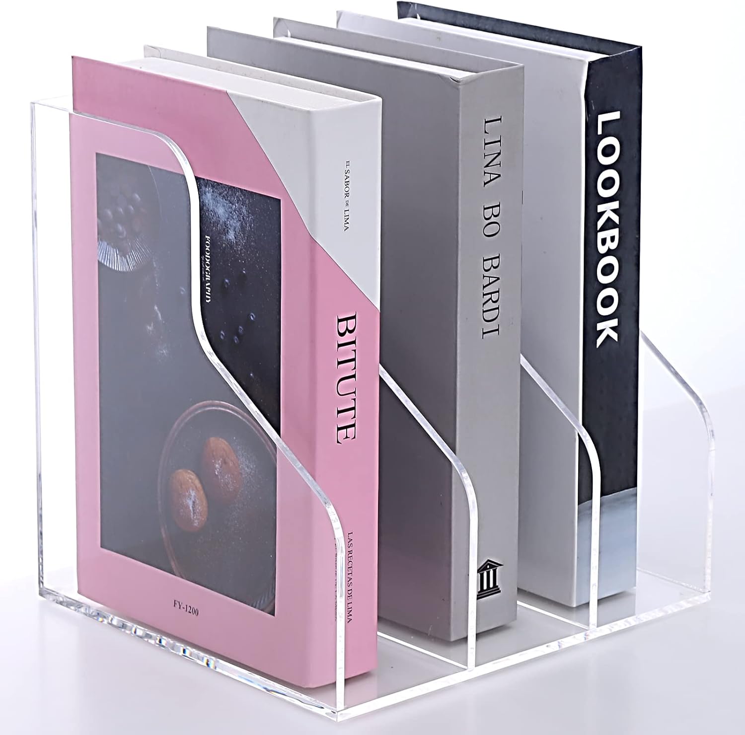 Amazon.com: SANRUI Organizador de archivos de acrílico transparente ...