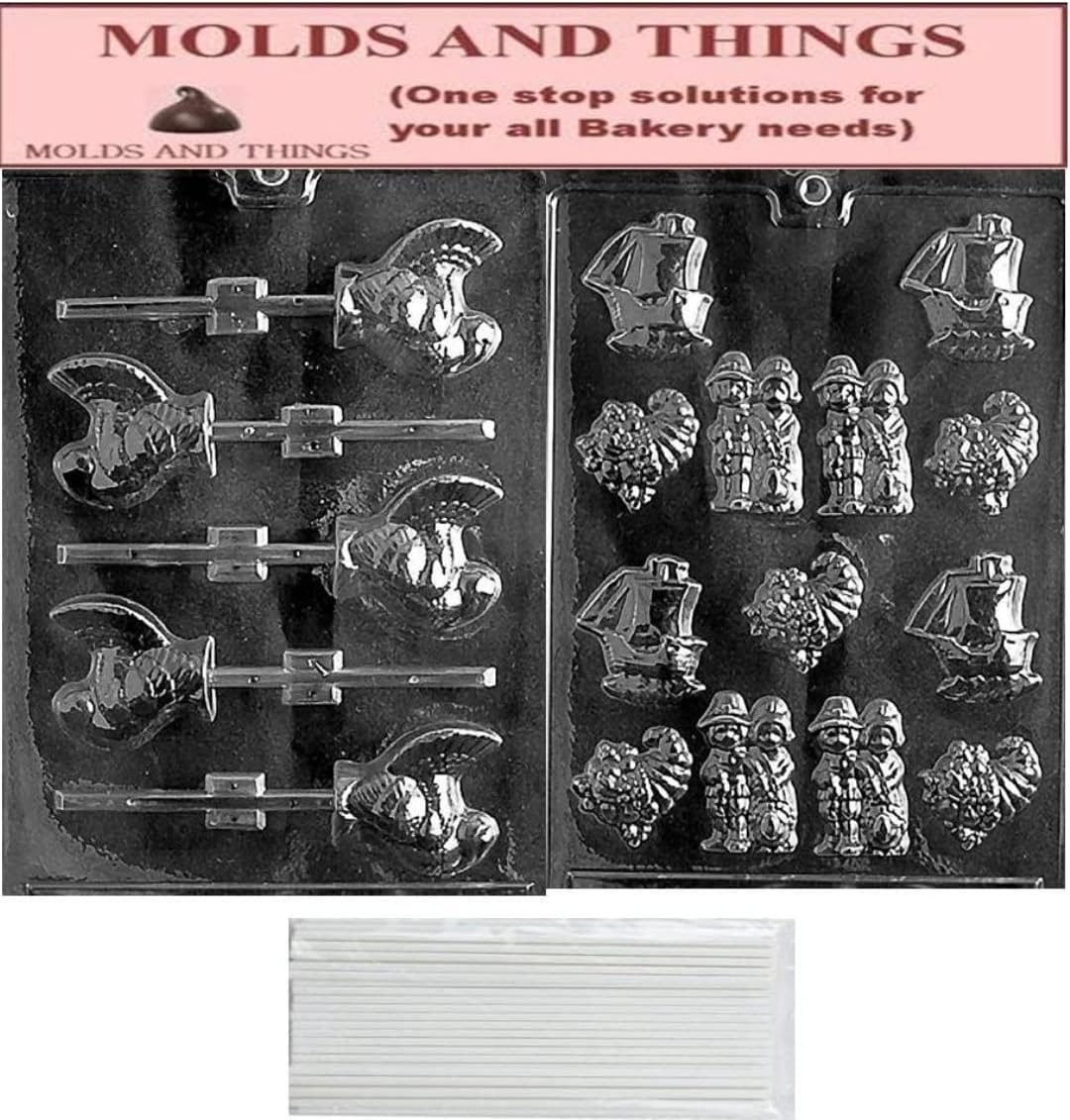 Amazon.com: Pour Turkey Chocolate candy mold and Thanksgiving ...