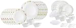 Cello Tropical Lagoon Dazzle Series Opalware Dinner Set, 35 Pieces ...