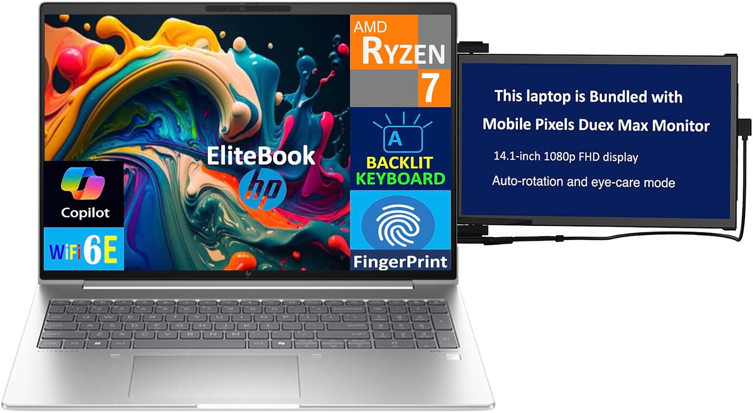 Amazon.com: HP Elitebook - Laptop empresarial con pantalla IPS WUXGA de ...