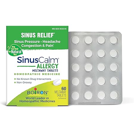 Amazon.com: Boiron SinusCalm Allergy Tablets for Relief from Sinus ...