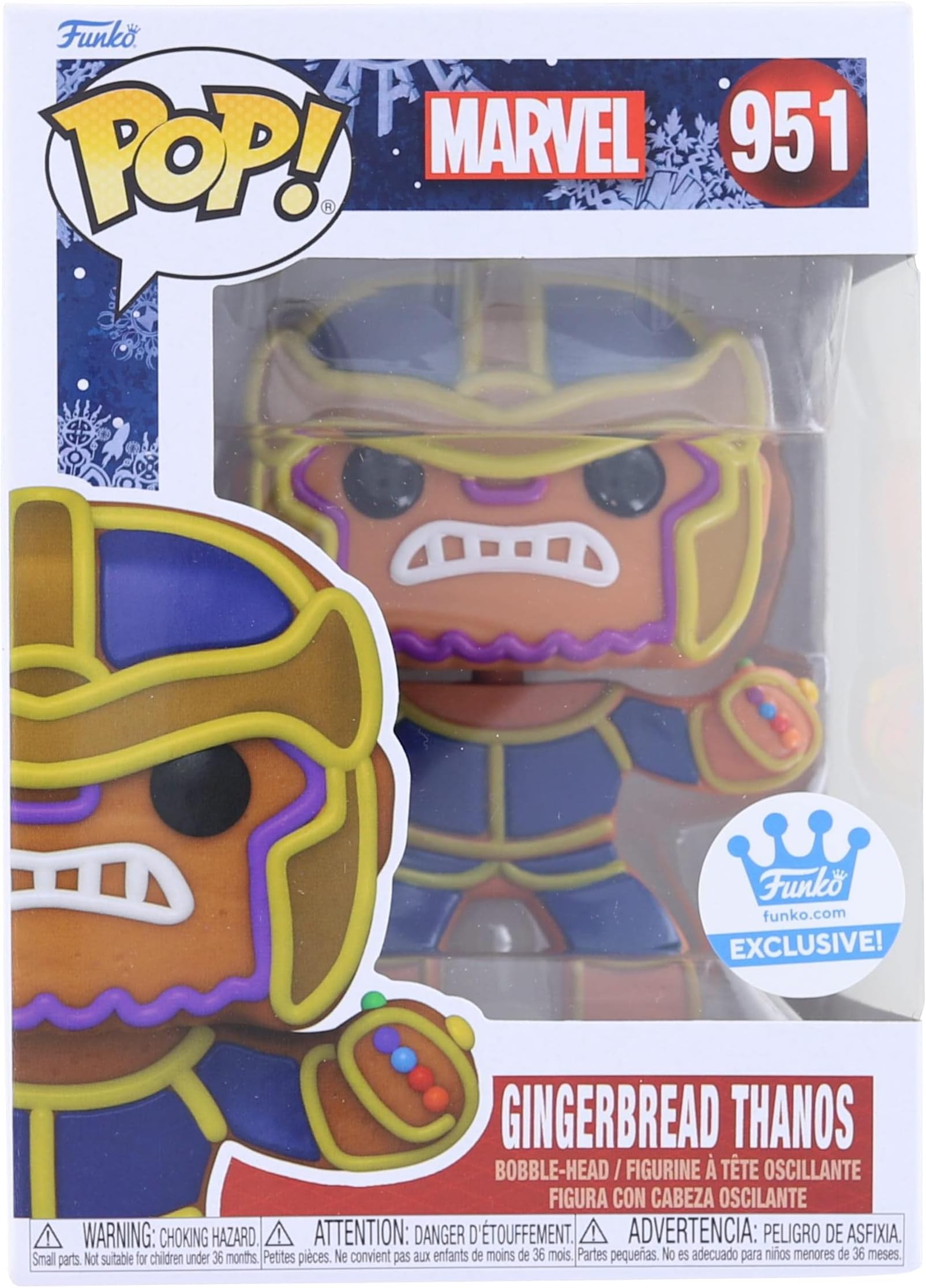 Amazon.com: Funko POP Marvel: Gingerbread Spider-Man, Multicolor, 4 ...