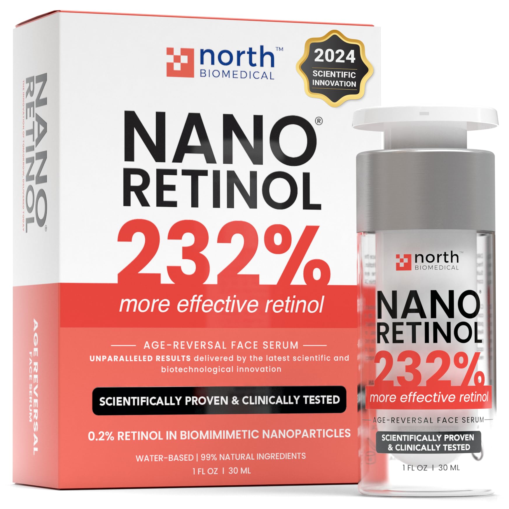 Amazon.com: NANORETINOL, the Retinol Serum 232% more Effective than ...