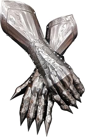 Amazon.com: Medieval Nazgul Etched Gauntlet Gloves Set, Knight Gothic ...