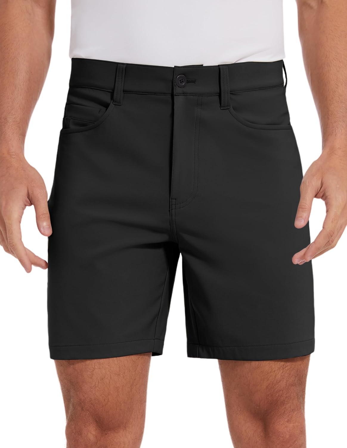 Amazon.com : PULI Golf Shorts Men Stretch Dress Lightweight Travel ...