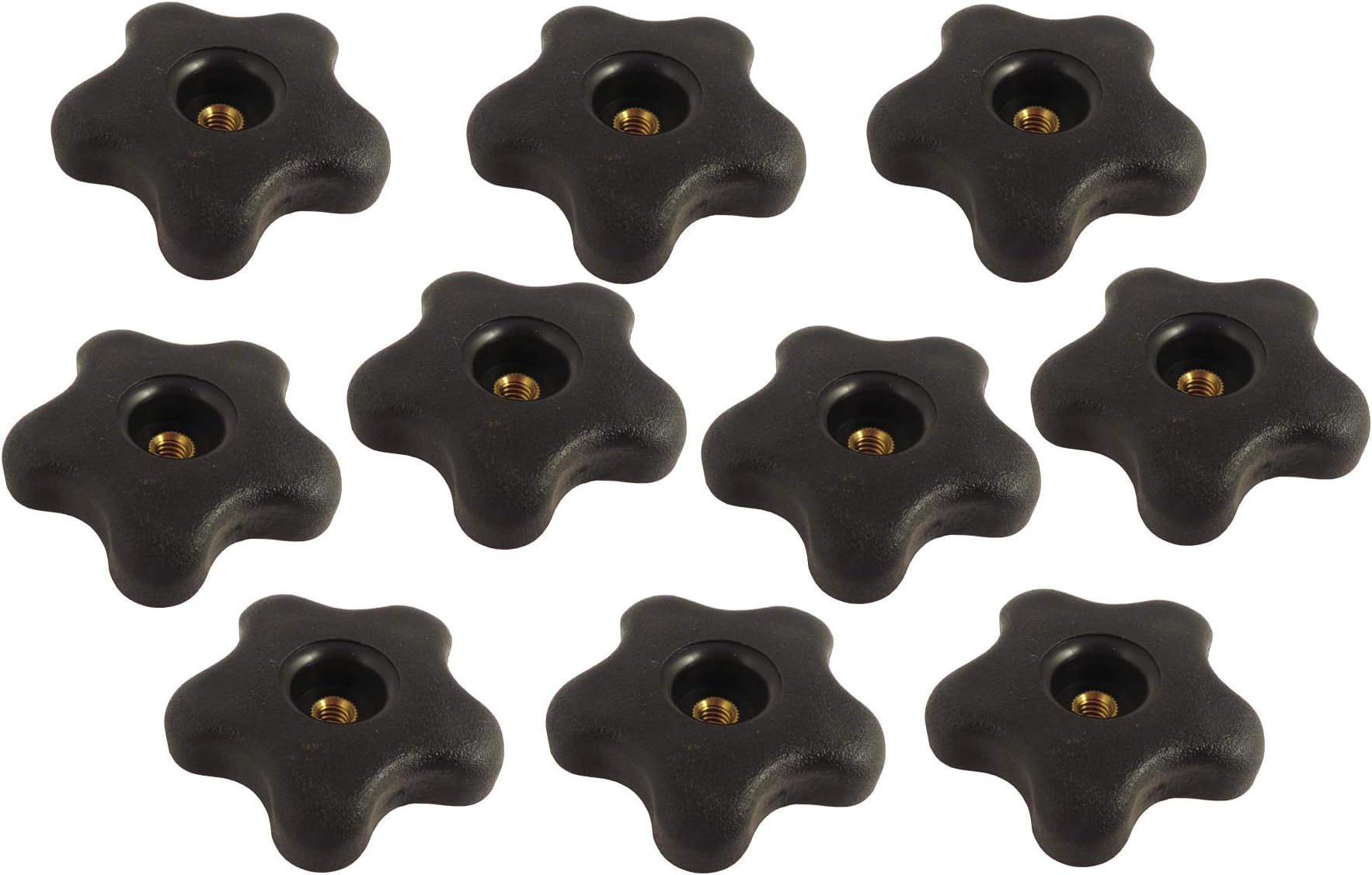 Amazon.com: Taytools 770795 Lot 10 Each 1/4 20 Female Thread Star Knobs 2 inch Diameter with ...