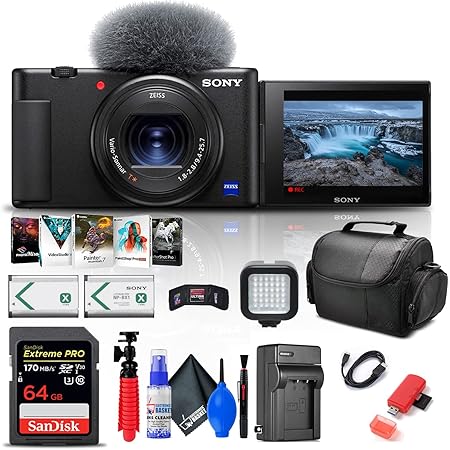 Amazon.com : Sony ZV-1F Vlog Camera for Content Creators and Vloggers ...