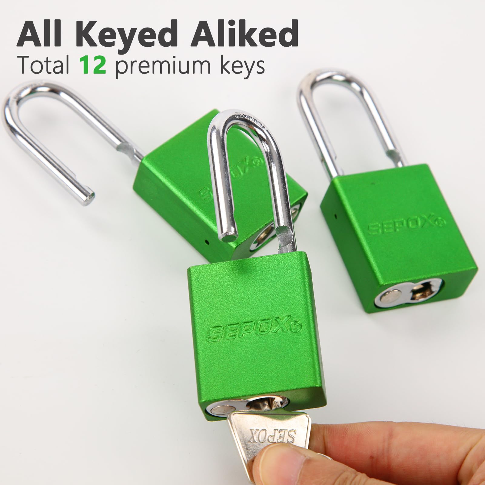 Snapklik.com : SEPOX Ultra Rust-Resistant Weatherproof Padlocks, Green ...