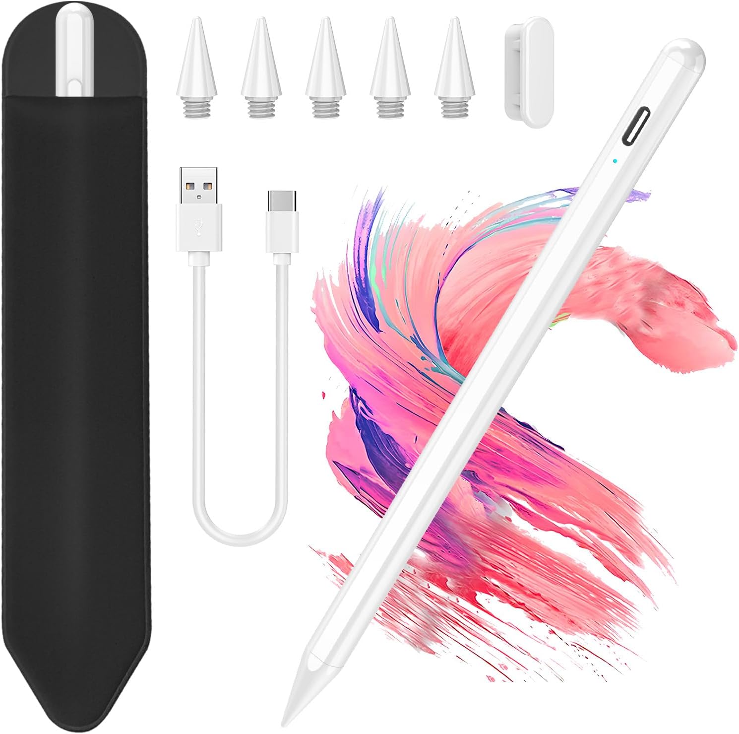 Amazon.com: Stylus Pen for iPad 2018-2024, Fast Charging Apple Pencil ...